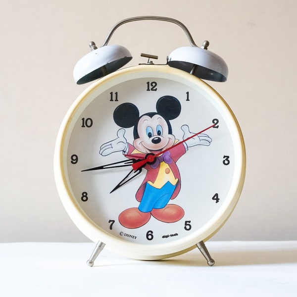 Vintage Mickey Mouse Alarm Clock - Etsy