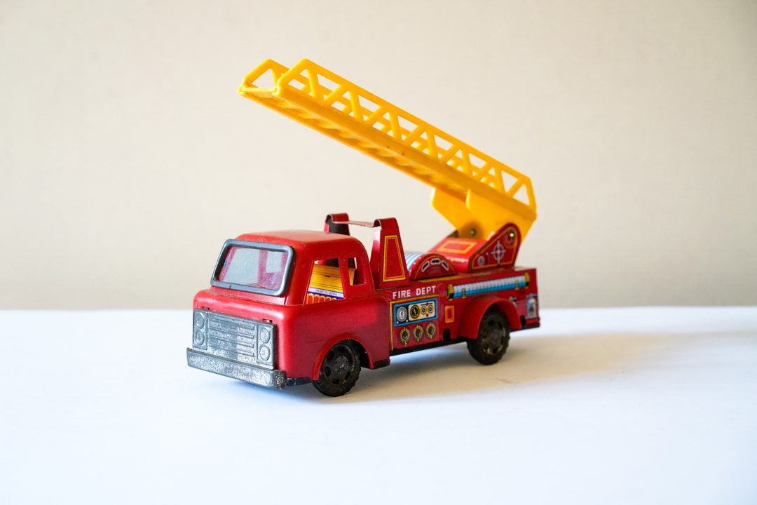 Fire Dept Truck 70s YONEZAWA Japan Vintage Toy With Working Friction - Etsy