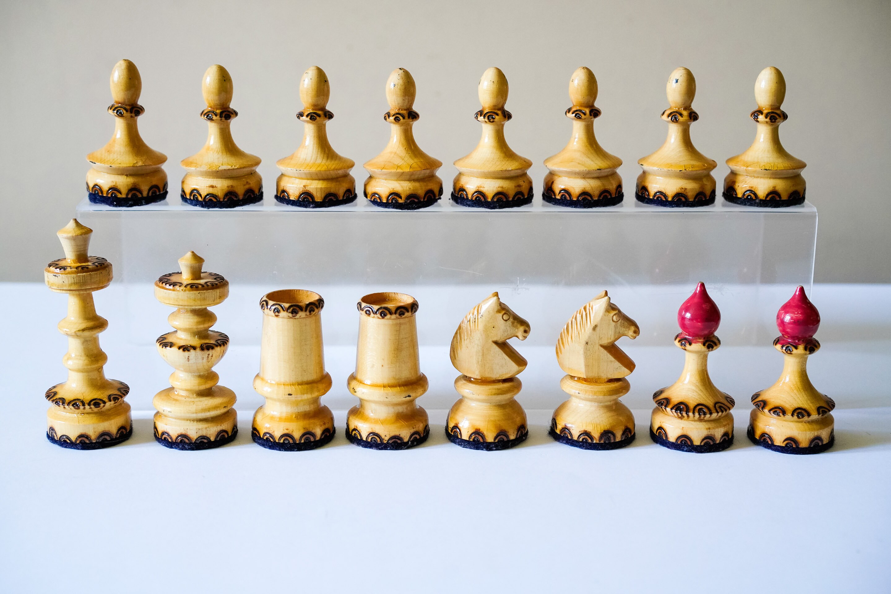 Vintage Chess Set 80s Polish Highlander Style, Rare Wooden Hand-made ...