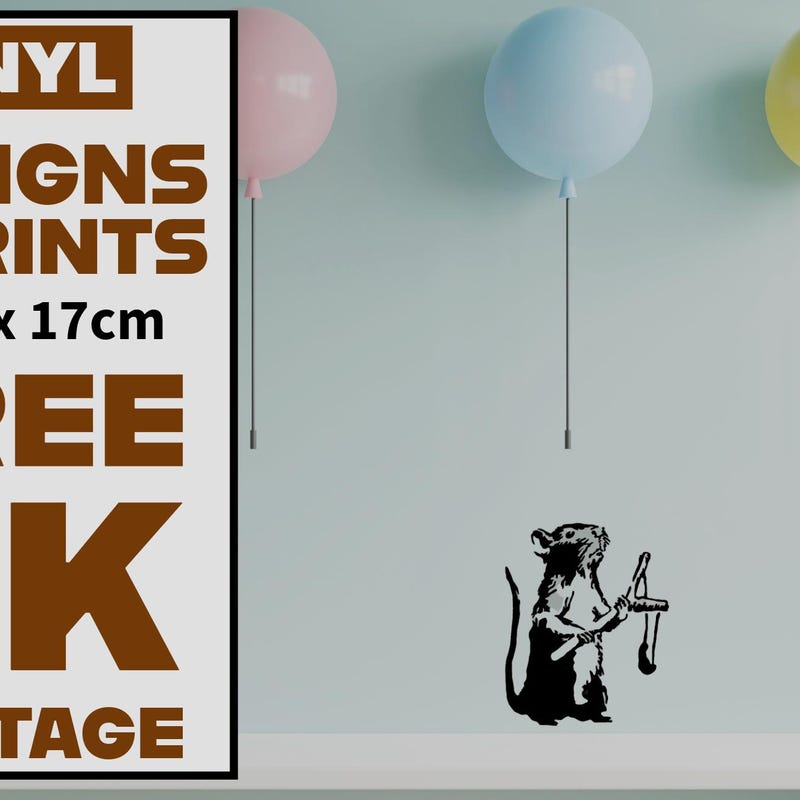 Banksy Car Decal - Etsy