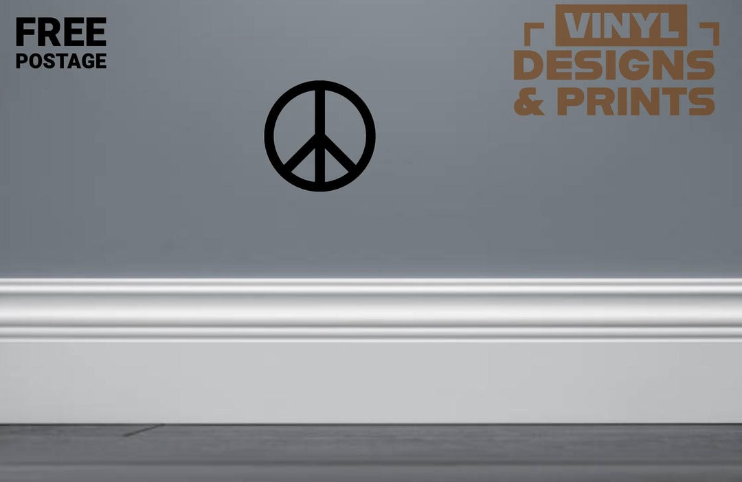 Peace Symbol Vinyl Decal Sticker Art Wall Home Various Colours - Etsy