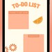 Orange Themed To-do List Digital Planner (A4) | Made for Printing ...