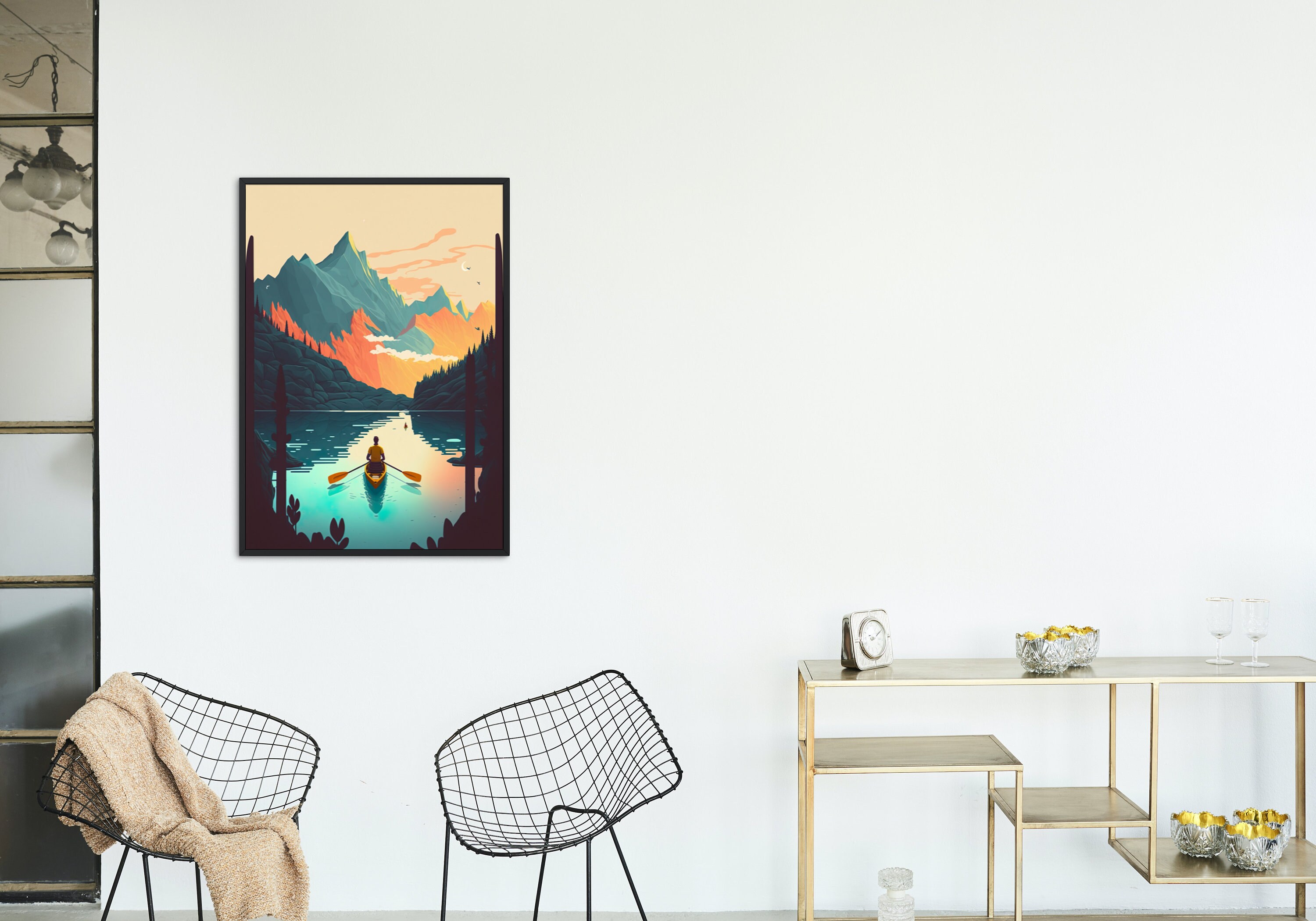 Kayak Art Print Framed Anniversary Gift for Kayaker Water - Etsy