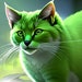 Cute Green Cats, 8 Pieces,downloadable,printable - Etsy