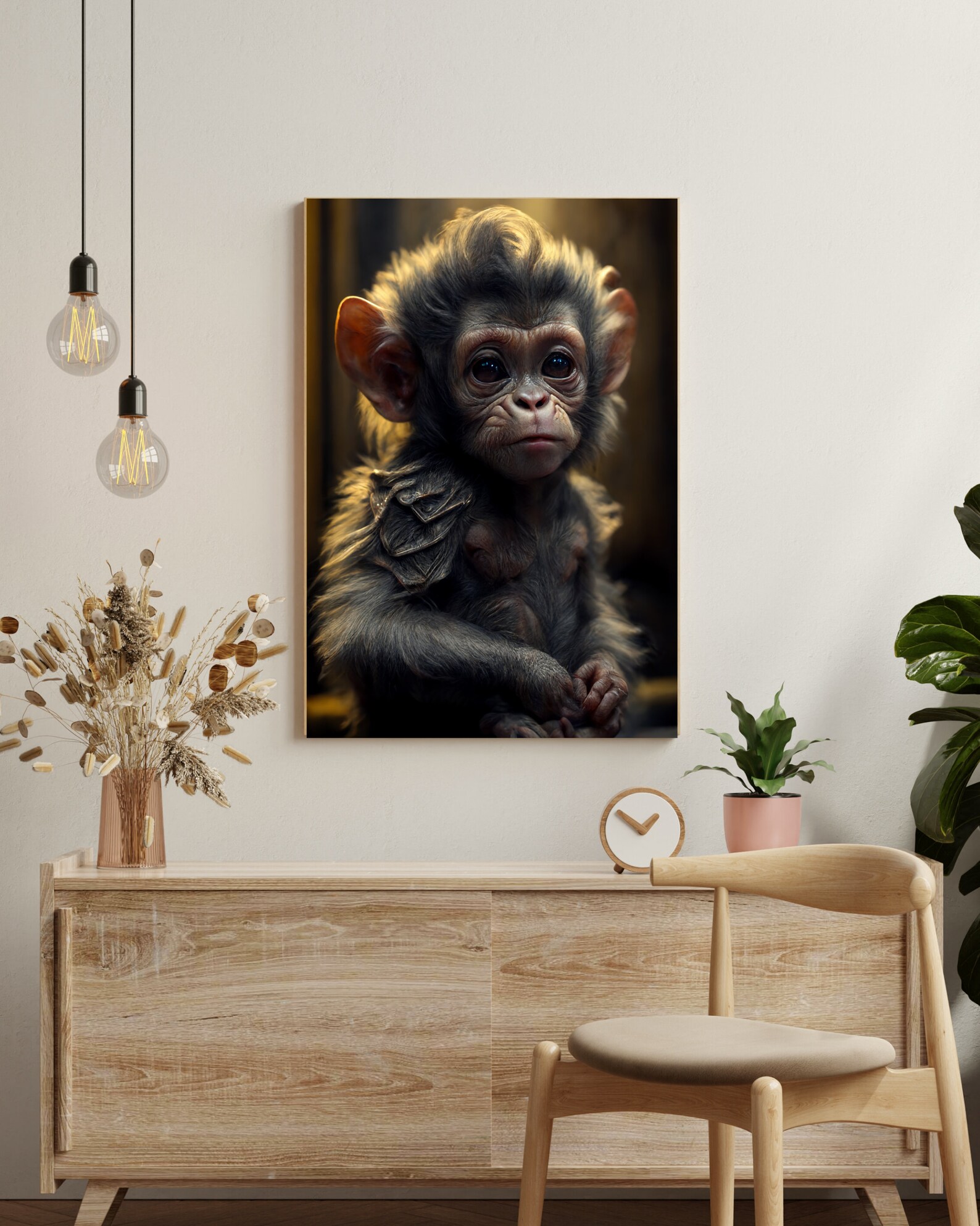 Monkey, Digital Art Print,wall Art,square, All Art,digital Download, Home Decor, Printable - Etsy