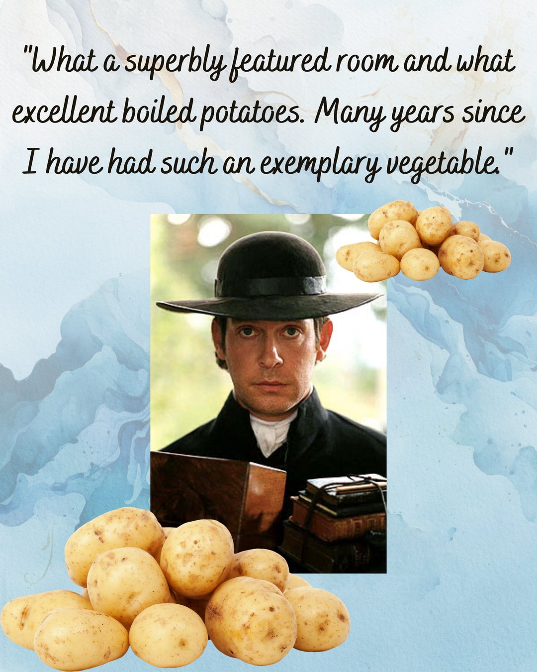 Pride and Prejudice Excellent Potatoes Poster - Etsy