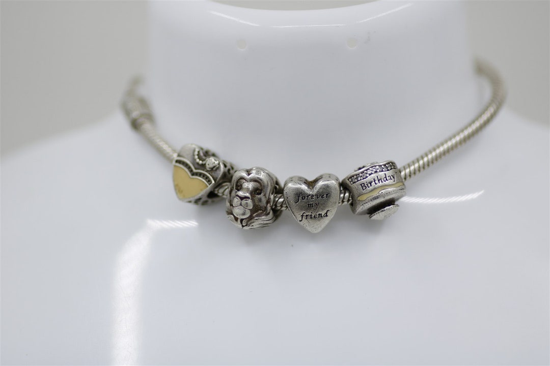 Vintage Sterling Silver Pandora Adjustable Charm Bracelet - Etsy