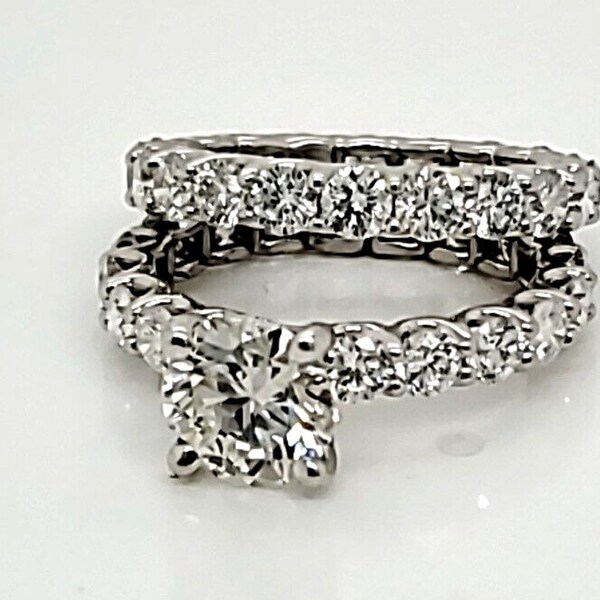 Lab Created Diamond Wedding Set - Etsy