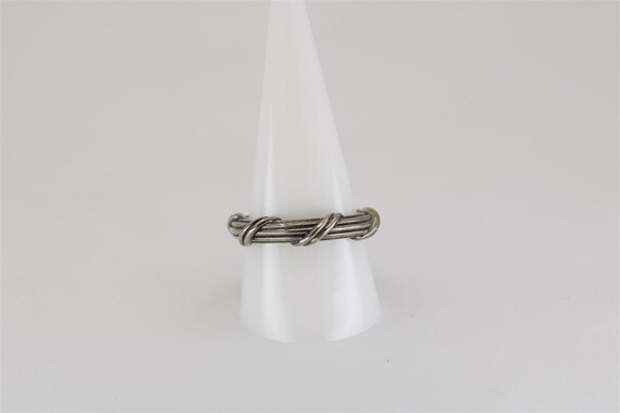 925 Sterling Silver Vintage Size 10 Thomas Roth Ring - Gem