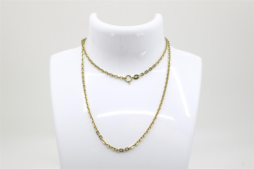 Vintage 14KY 20" Unoaerre Italian Rolo Chain - Etsy