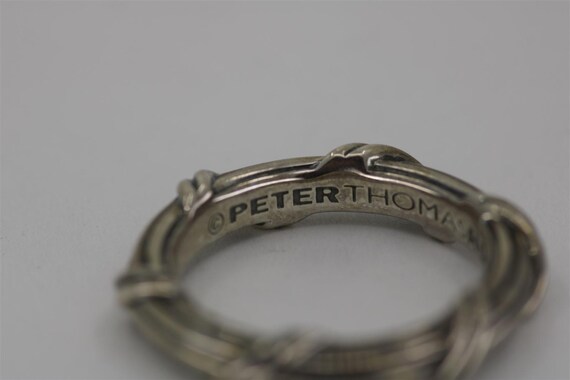 925 Sterling Silver Vintage Size 10 Thomas Roth Ring - Gem