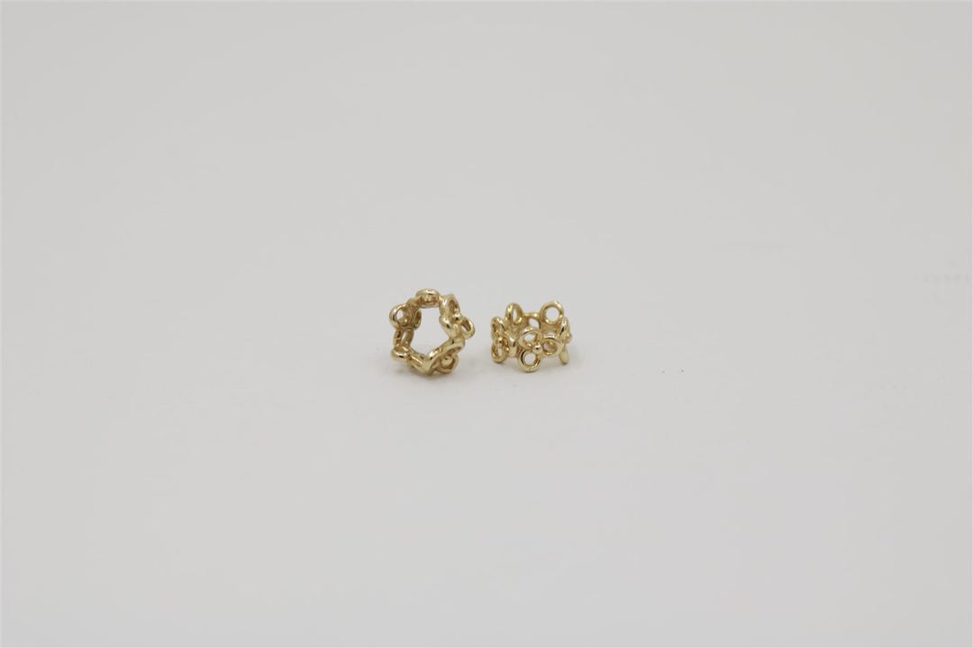 Vintage 14k Yellow Gold Pandora Trinity Flower Spacers 4 Mm - Etsy