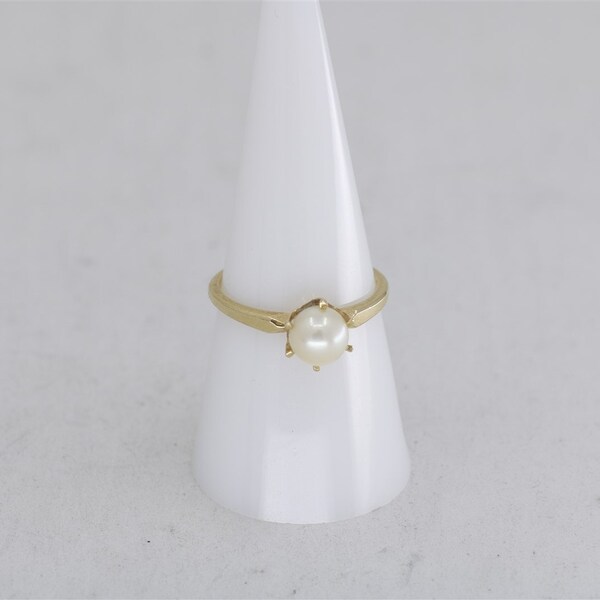 Simple Pearl Ring - Etsy