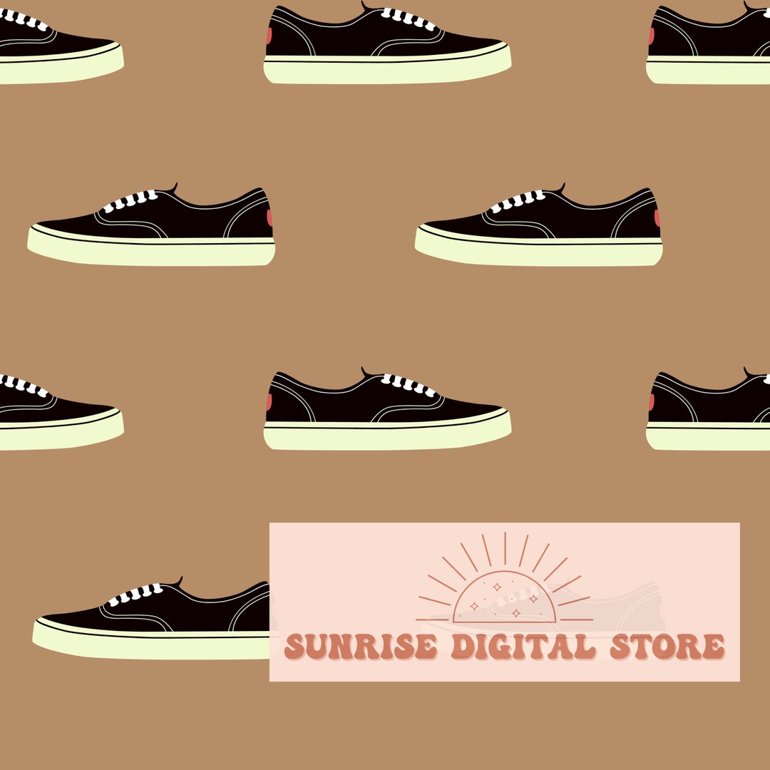 VANS Inspired Skater Seamless Pattern, Repeating Pattern for Commercial ...