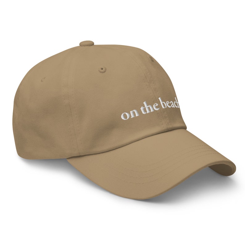 Embroidered Dad Cap: on the Beach Cotton Twill Baseball Cap - Etsy