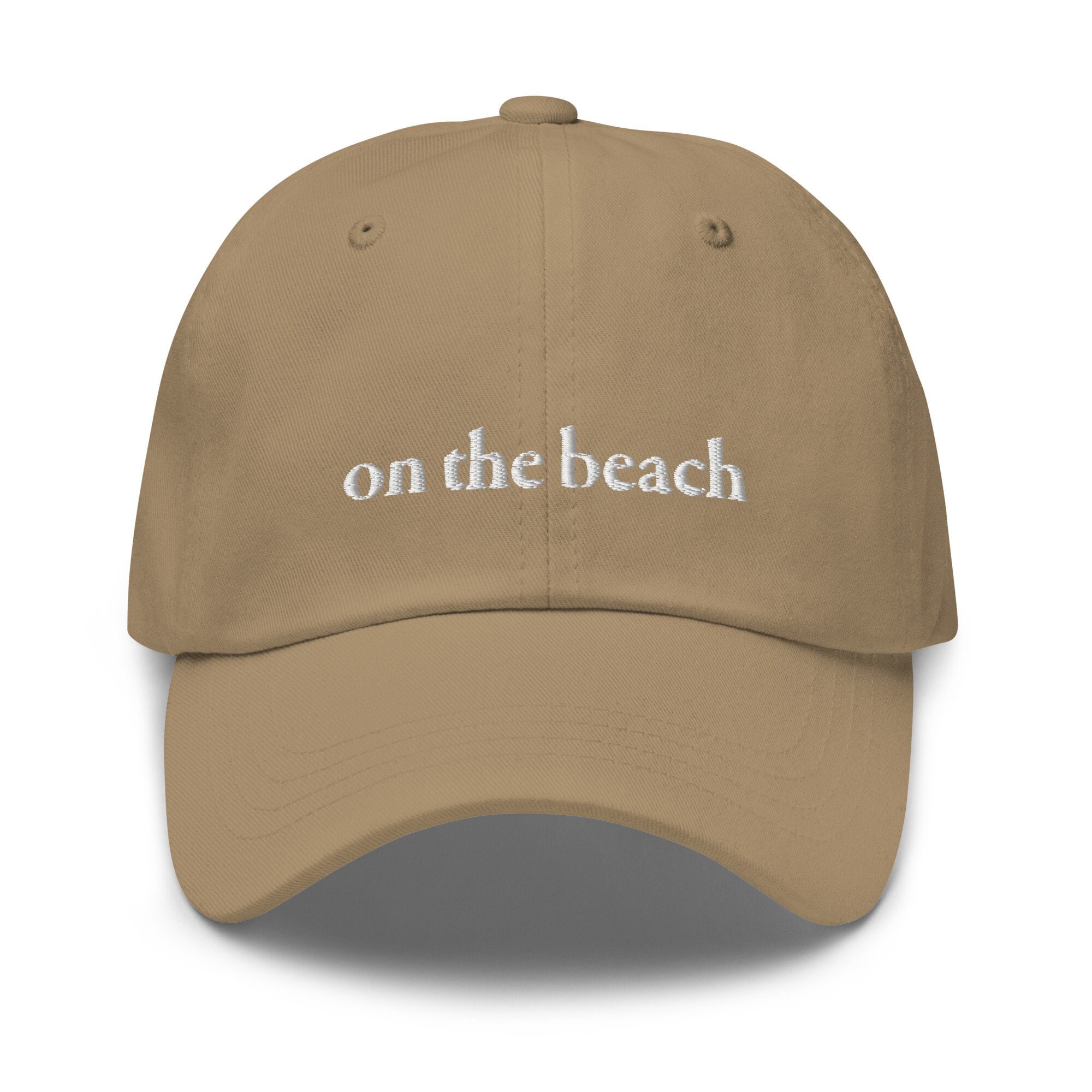 Embroidered Dad Cap: on the Beach Cotton Twill Baseball Cap - Etsy