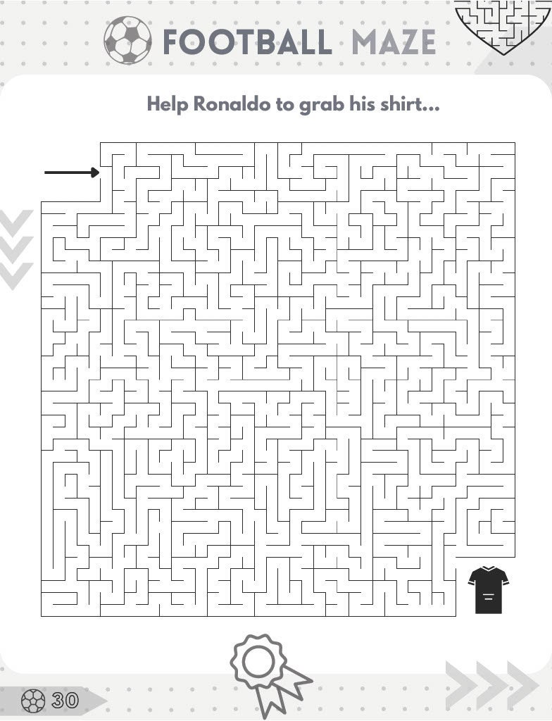The Iconic Cristiano Ronaldo – Activity Book | 60 Pages Printable ...