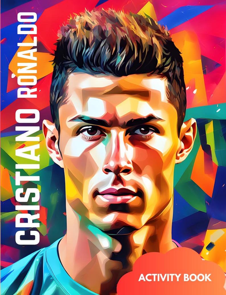 The Iconic Cristiano Ronaldo – Activity Book | 60 Pages Printable ...