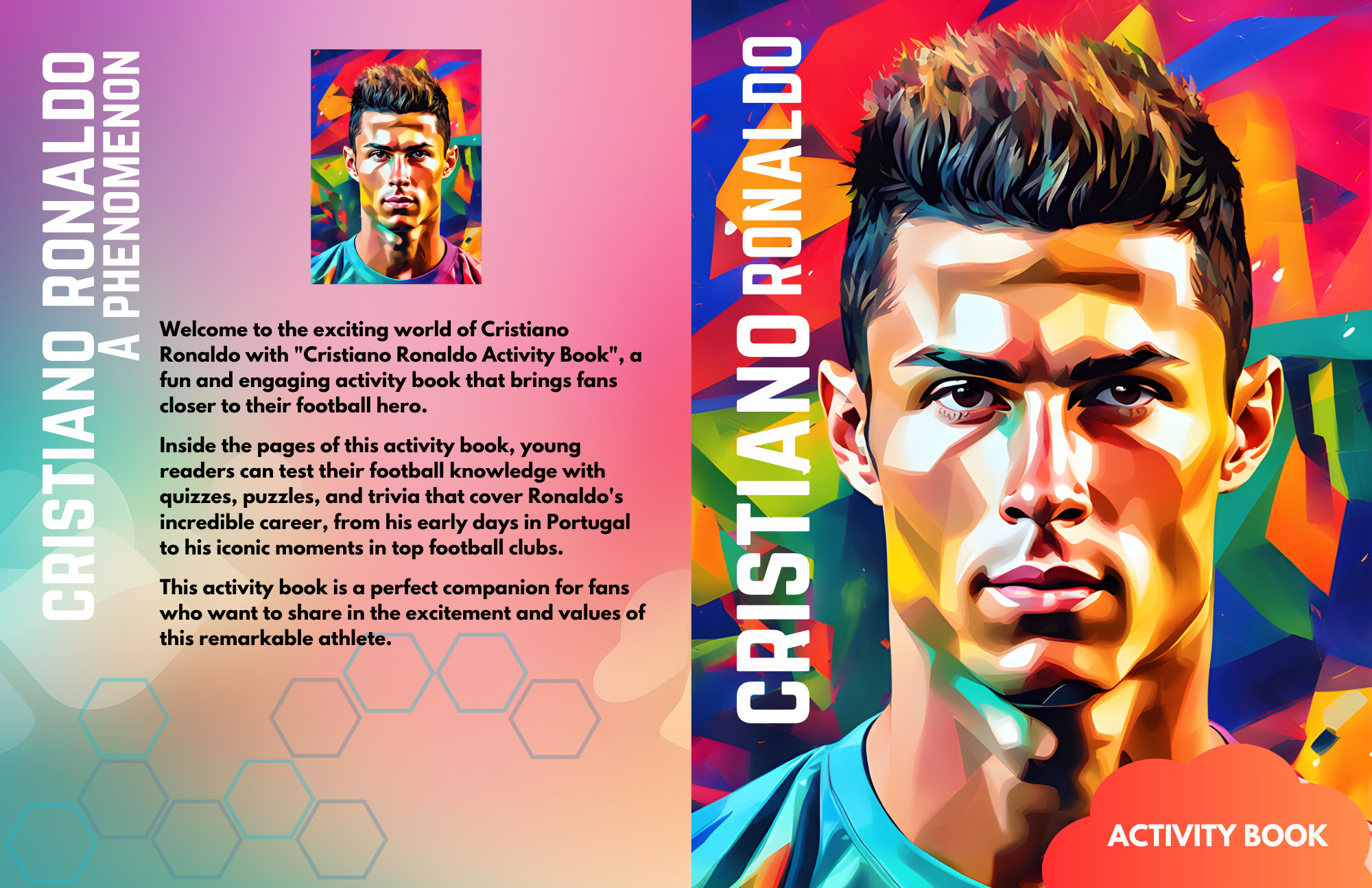 The Iconic Cristiano Ronaldo – Activity Book | 60 Pages Printable ...