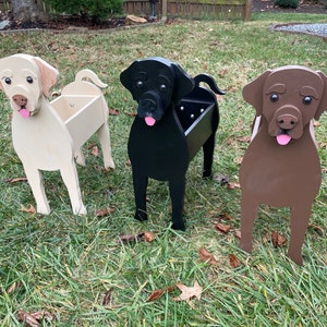 Labrador Retriever Planter, Organizer, Garden Décor, Patio Decoration ...