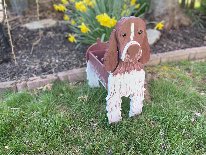 English Springer Spaniel Dog Organizer Patio Indoor Outdoor Wood ...