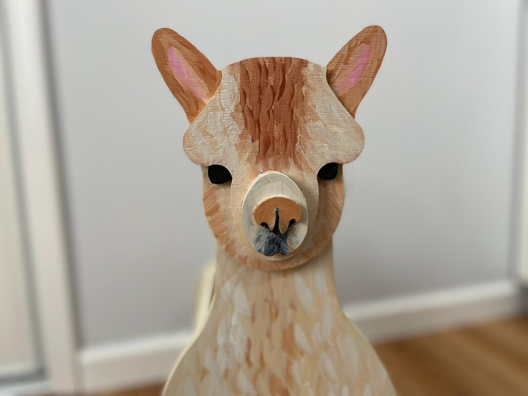 Farm Animal Alpaca Organizer Patio Indoor Outdoor Wood Planter - Etsy