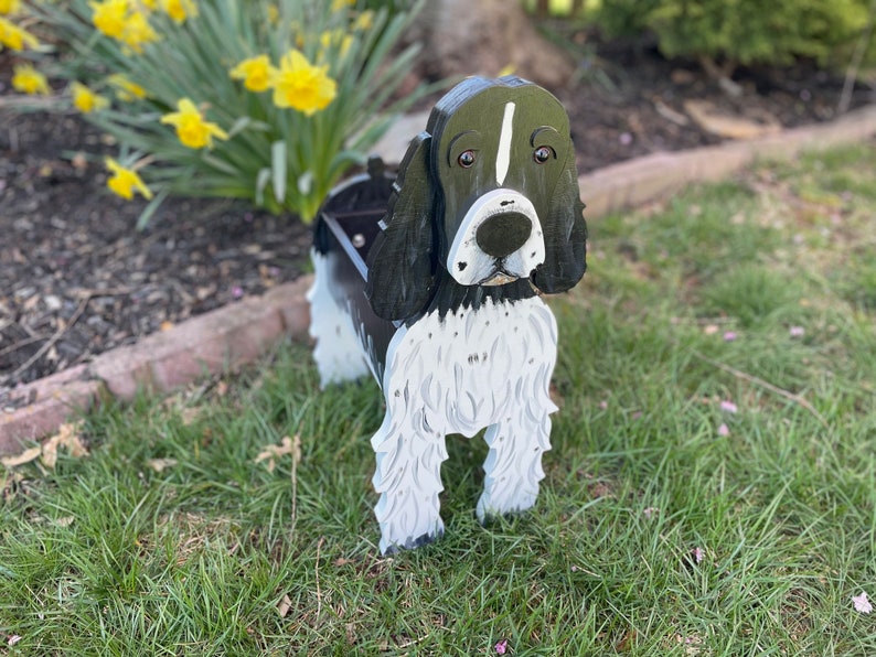 English Springer Spaniel Dog Organizer Patio Indoor Outdoor Wood ...