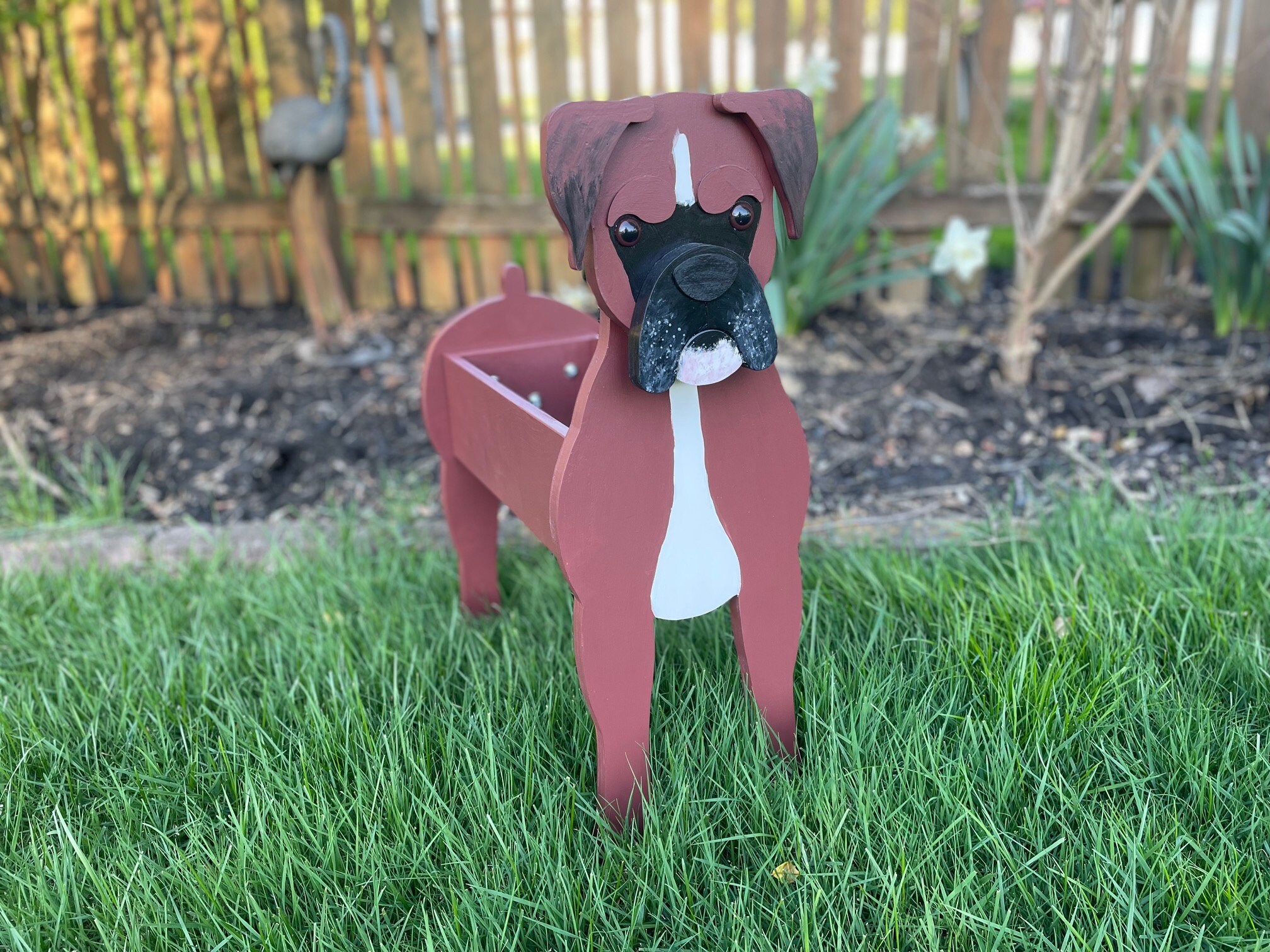 Boxer Organizer / Planter Patio Indoor Outdoor Wood Planter - Etsy