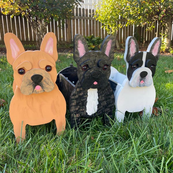 Bulldog Planter - Etsy