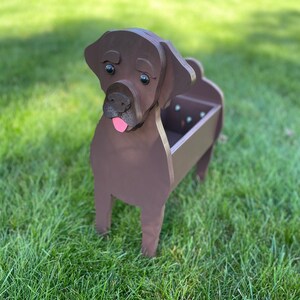 Labrador Retriever Planter, Organizer, Garden Décor, Patio Decoration ...