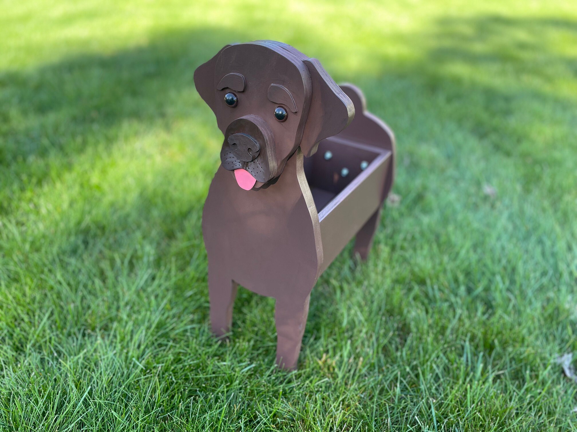 Labrador Retriever Planter, Organizer, Garden Décor, Patio Decoration ...