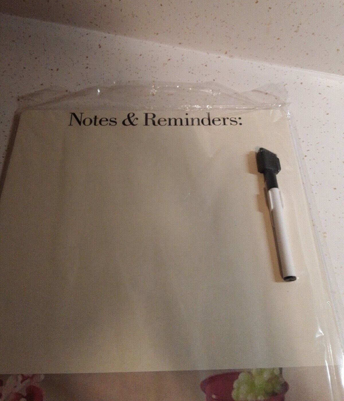 Tupperware Acrylic Dry Erase Wipe Board Notes & Reminders Tupperware ...