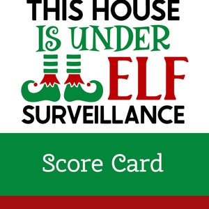 Elf Score/report Card Instant Download - Etsy