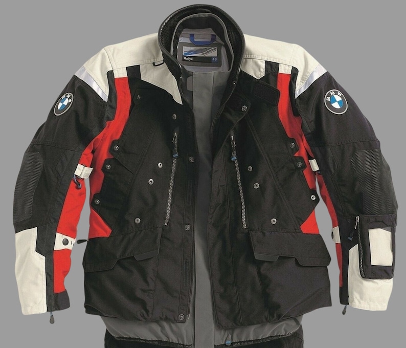 BMW Motorrad Rallye Dark Blue/red Motorcycle Riding Jacket Ce - Etsy