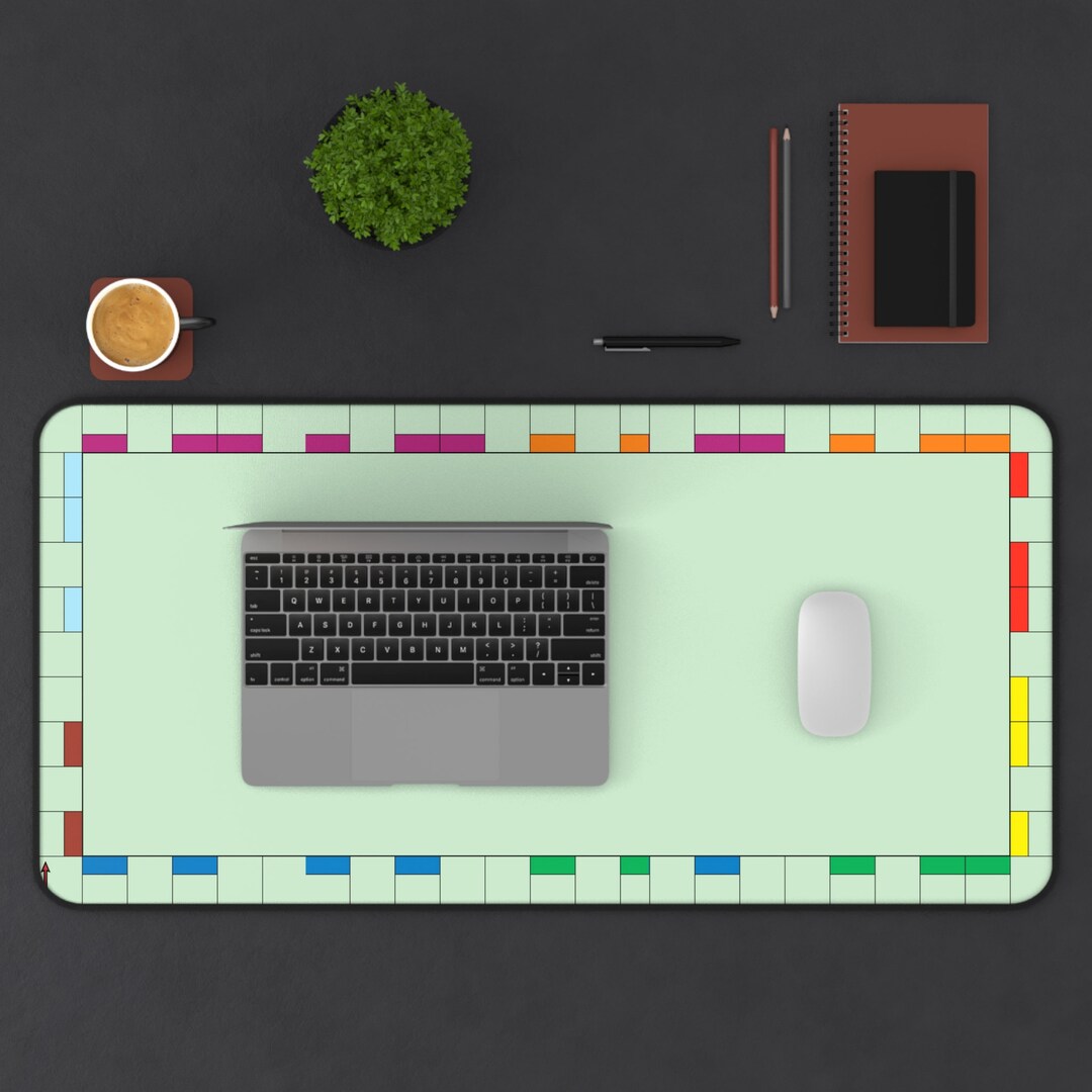 Monopoly Inspired Desk Mat mousepad, Gamer Deskmat, Gift, Makeup Mat ...
