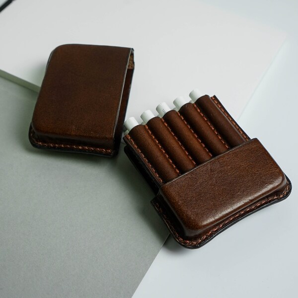 Leather Cigarette Case - Etsy