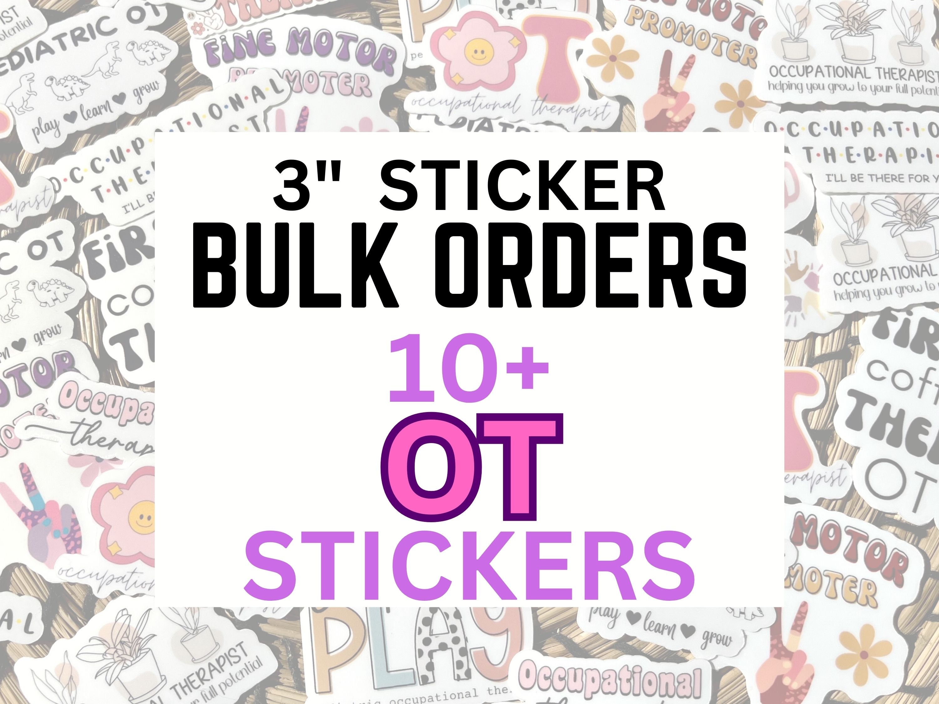 BULK OT Sticker Bundle 3 Sticker Set OT Sticker Occupational Therapist ...