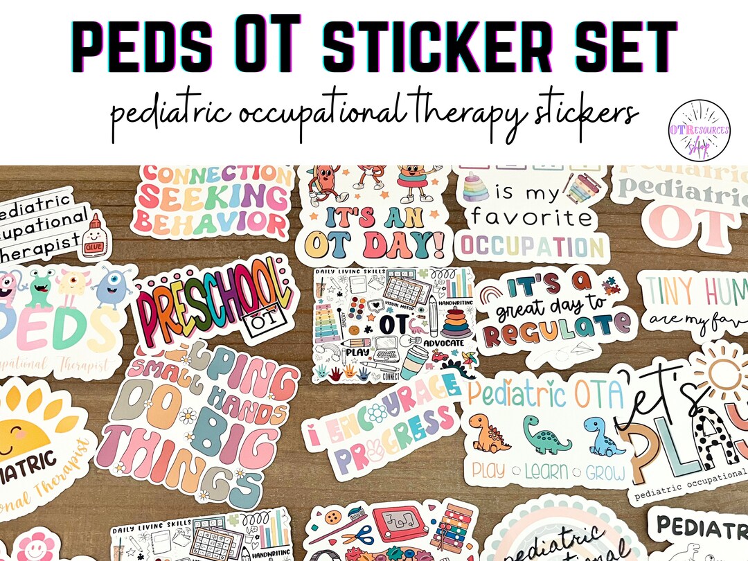 Pediatric OT Sticker Set | Peds OT Stickers | OT Month | Occupational ...