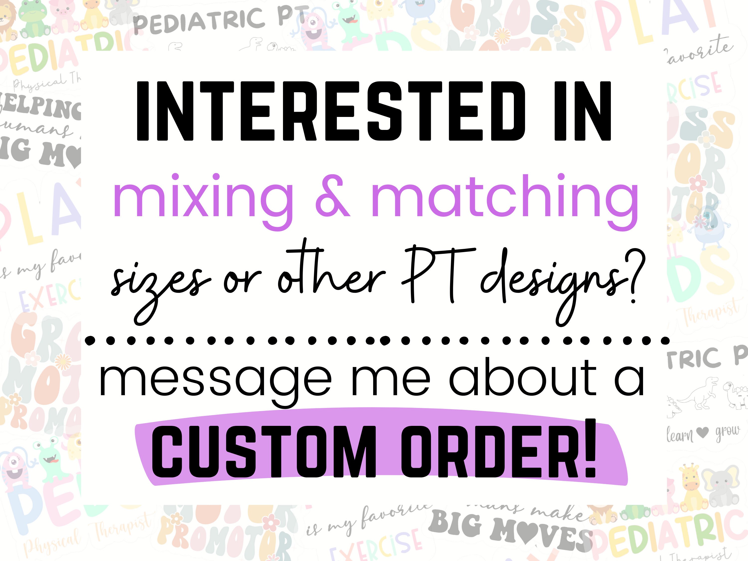 Pediatric PT Sticker SET, Peds PT Stickers, Physical Therapist Gift ...