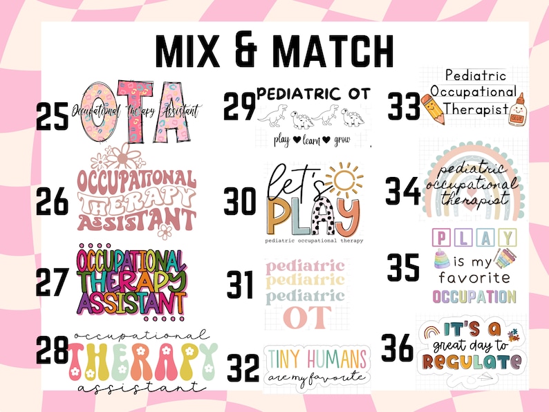 BULK OT Sticker Bundle | 3" Sticker Set | OT Sticker | Occupational ...