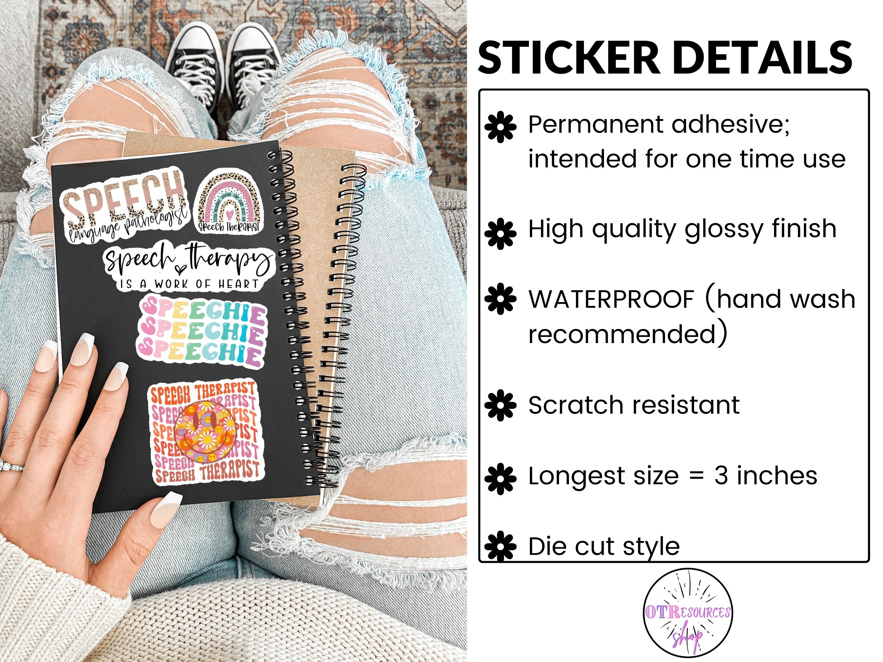 BULK Speech Sticker Bundle | 3" Sticker Set | Speech Therapist Sticker ...