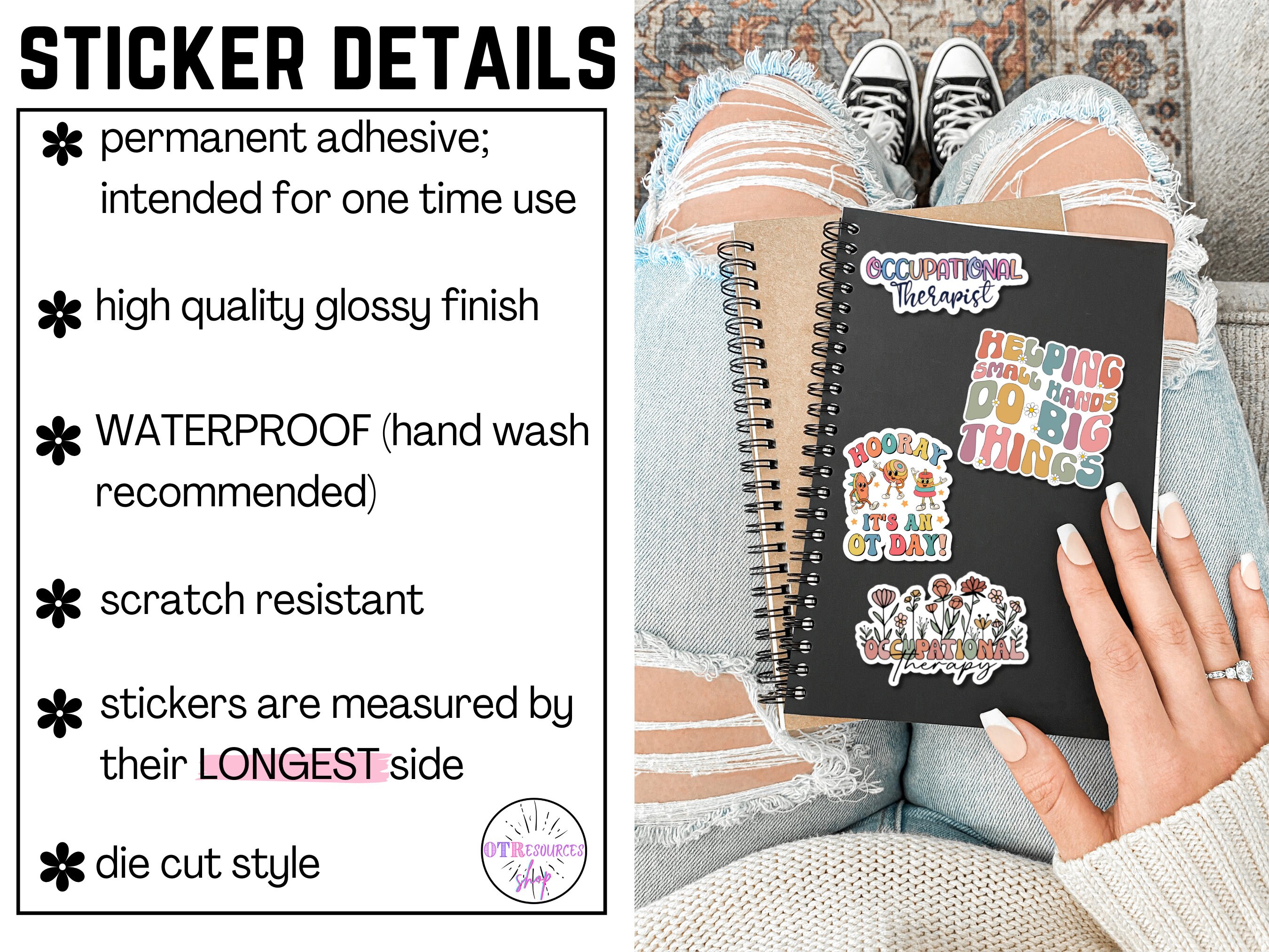 OT Sticker Set, Occupational Therapist Sticker Bundle, Occupational ...