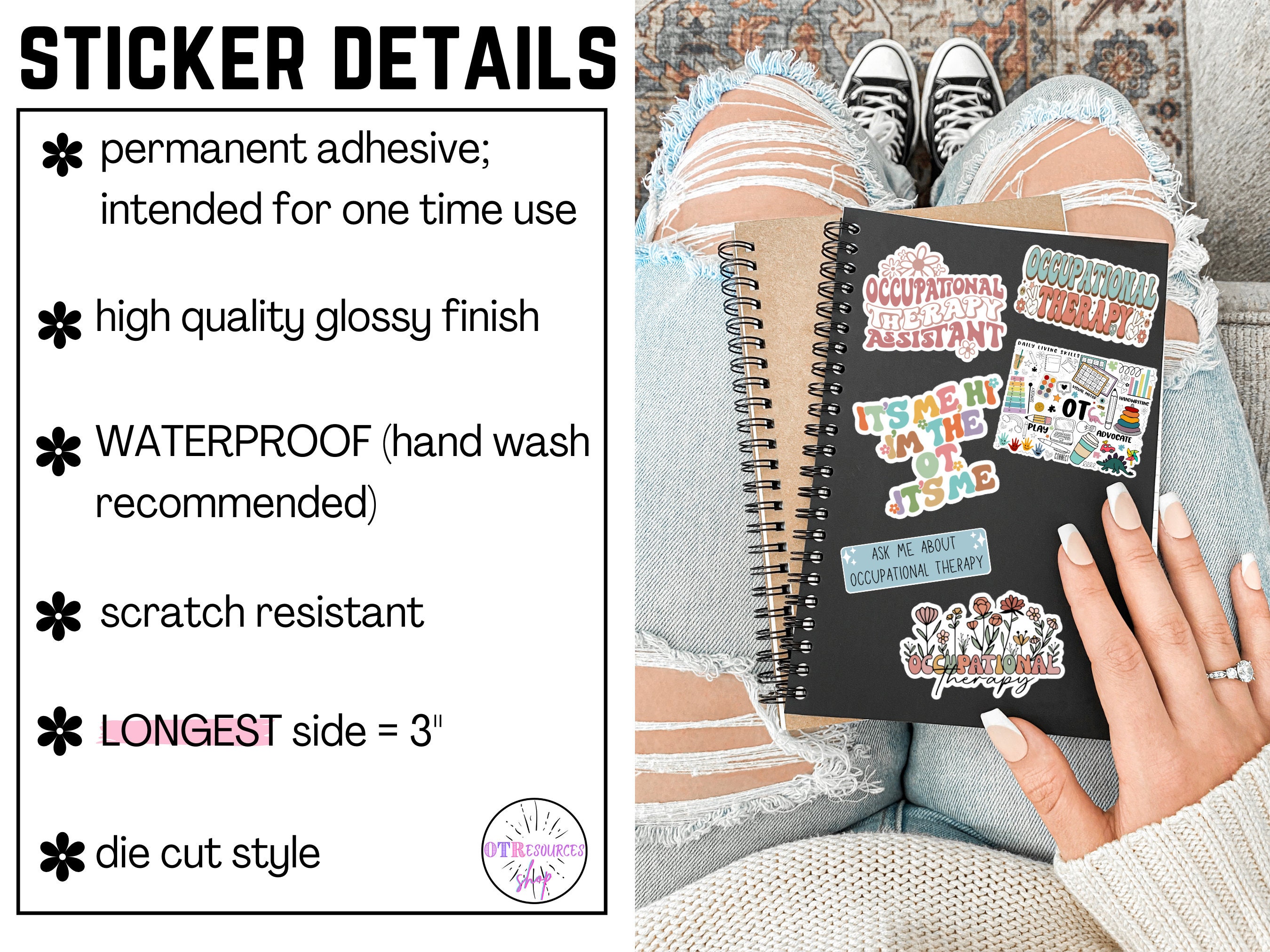 5 Pack OT Sticker Bundle | 3" Sticker Set | OT Sticker | Occupational ...