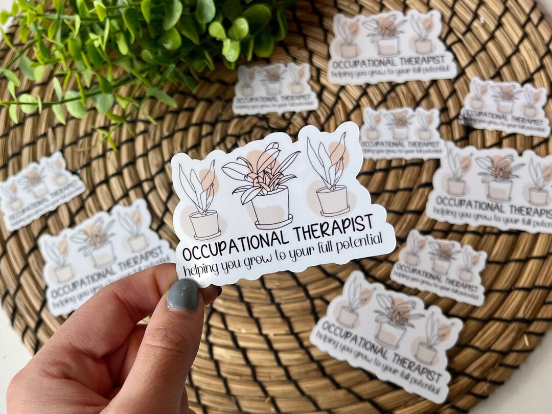 Occupational Therapy Sticker | "helping You Grow" Sticker | OT Sticker ...