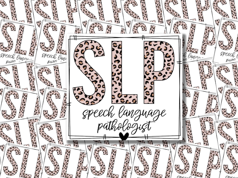 SLP Sticker | Speech Therapist Sticker | Speech Language Pathologist ...