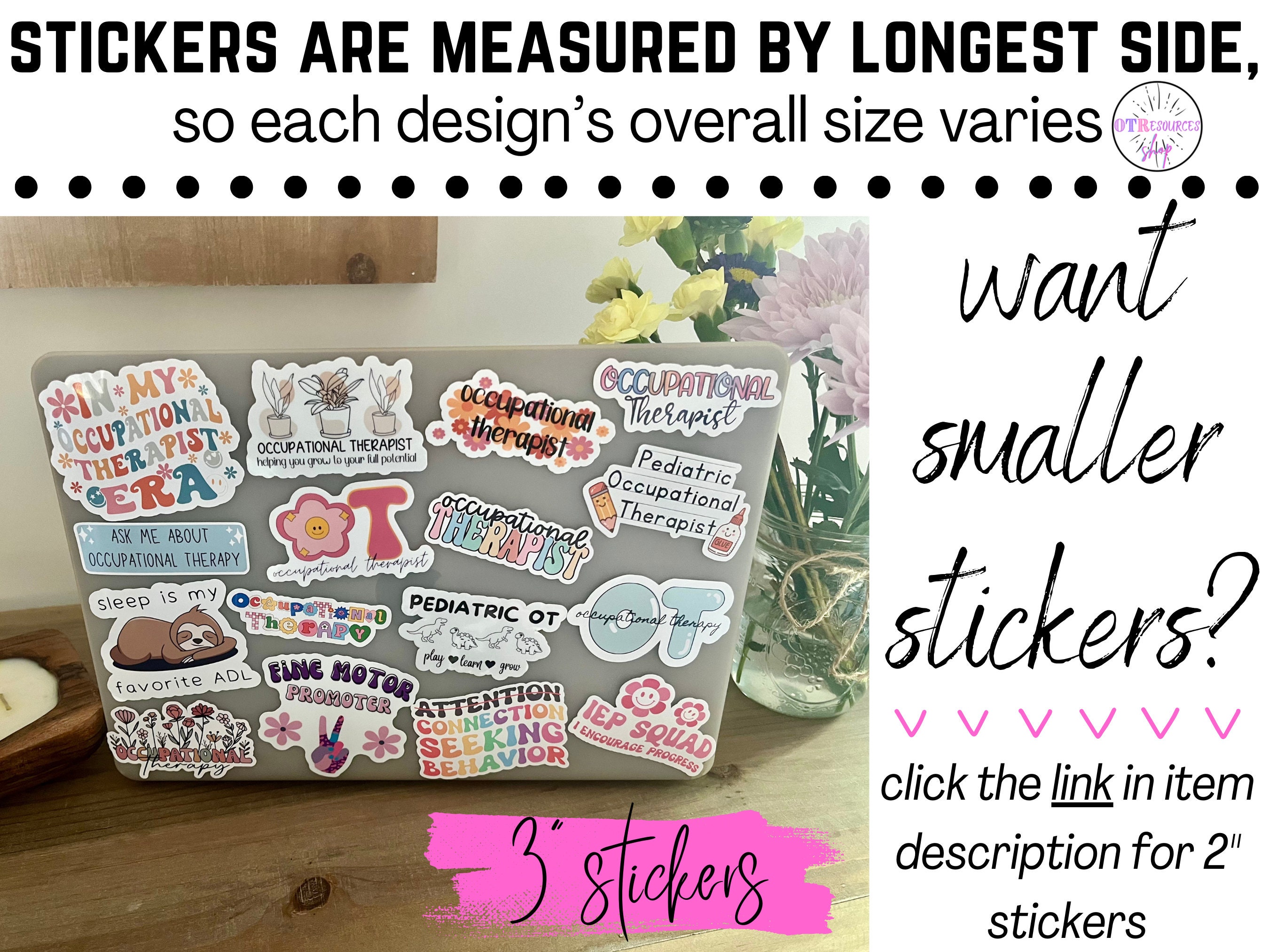 5 Pack OT Sticker Bundle 3 Sticker Set OT Sticker Occupational ...