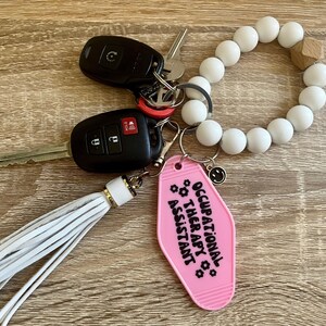 Occupational Therapy Keychain | Retro Motel Keychain | OT Accessories ...