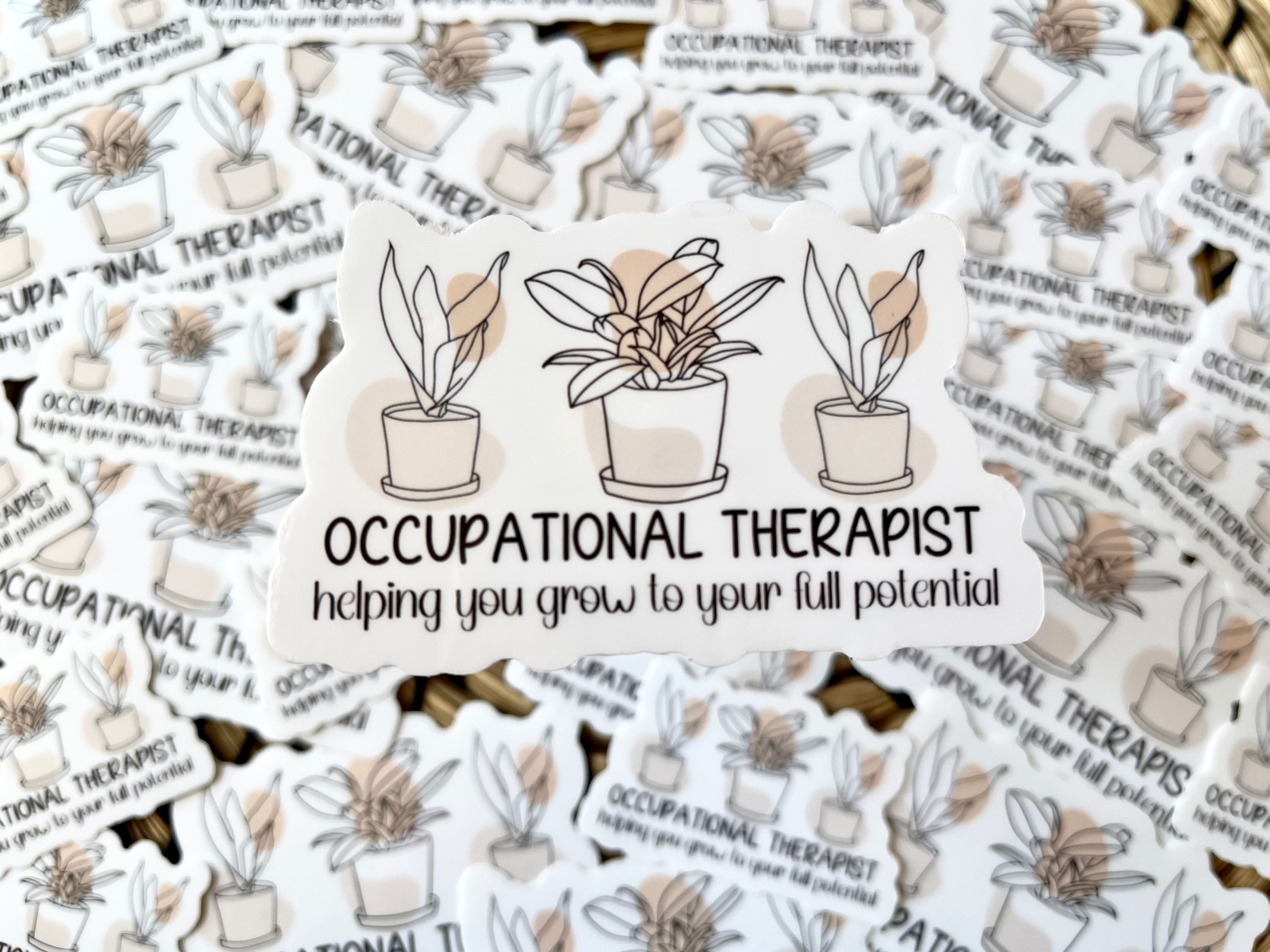 Occupational Therapy Sticker helping You Grow Sticker OT Sticker ...