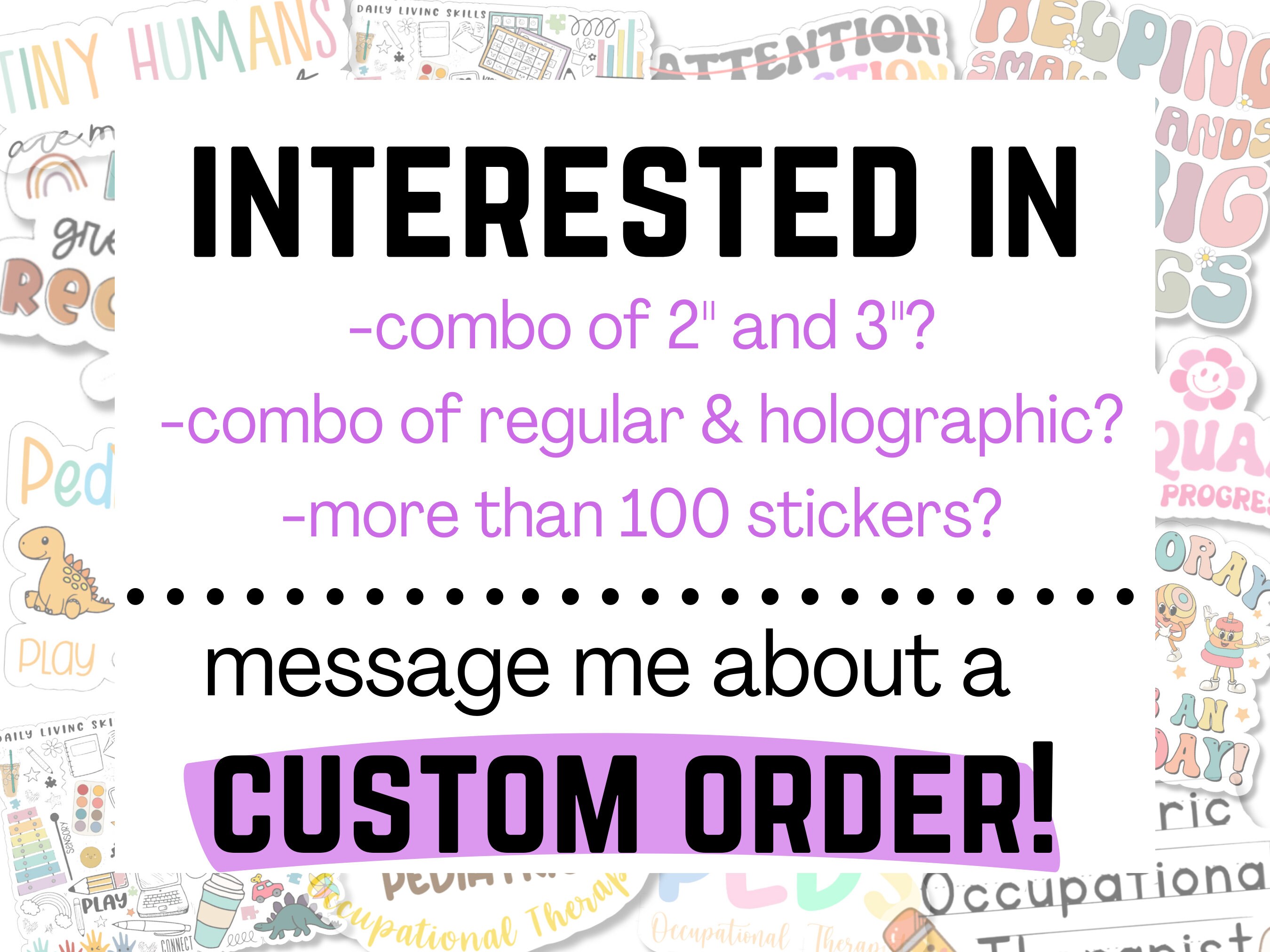 BULK Small OT Sticker Bundle 2 Sticker Set OT Sticker Occupational ...