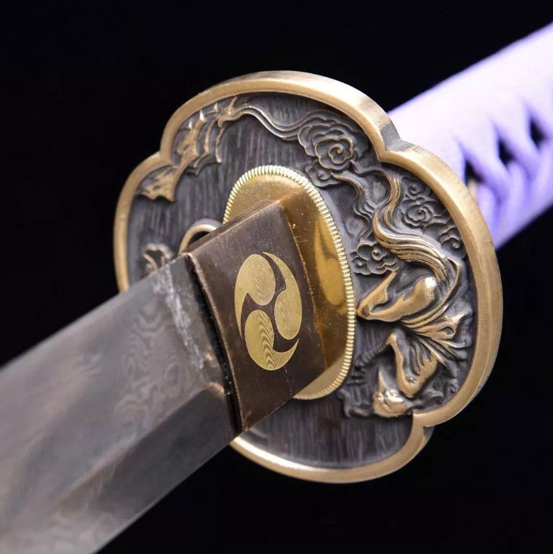 Hand-forged Katana – Tempered Pattern, Anime Cosplay Sword - Etsy